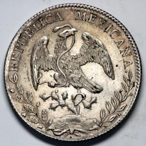 1895 CnAM Mexico 8 Reales - Culiacan Mint - UNC Silver | North & Central American and Caribbean ...