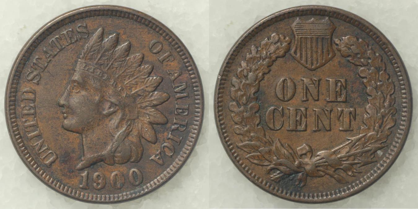 1900 Indian Head Cent - AU | Small Cents