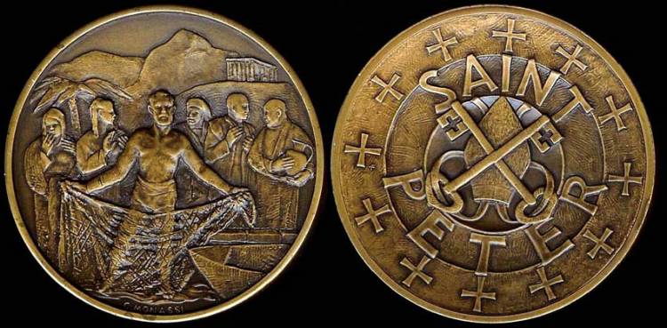 1972 US: Saint Peter the Apostle | Tokens & Medals