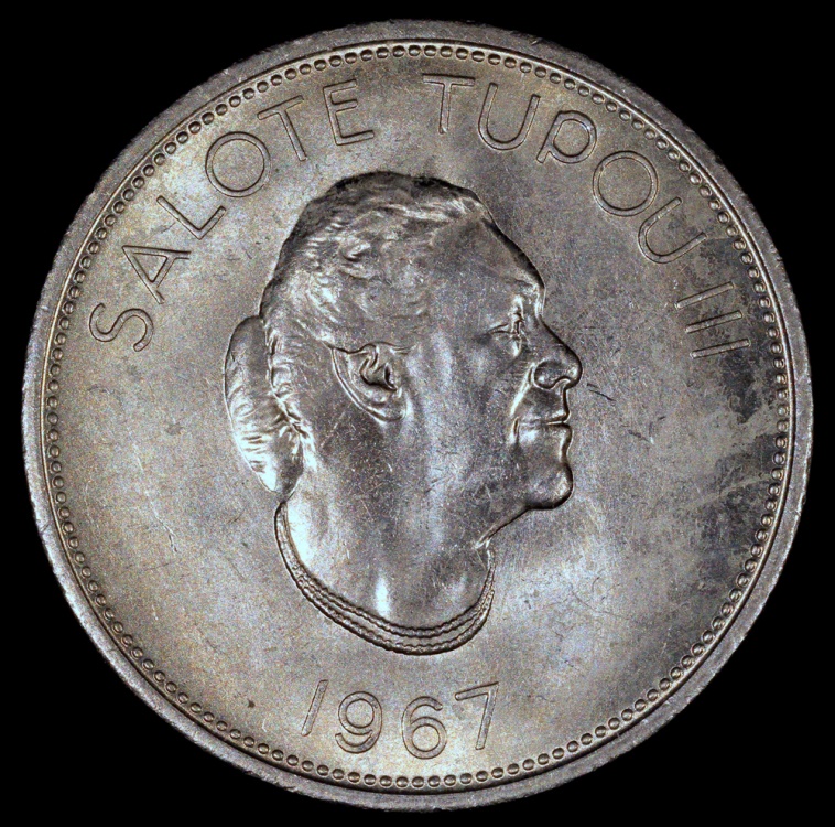1967 Tonga 1 Pa'anga - Salote Tupou III - BU | Australian & Oceanian Coins