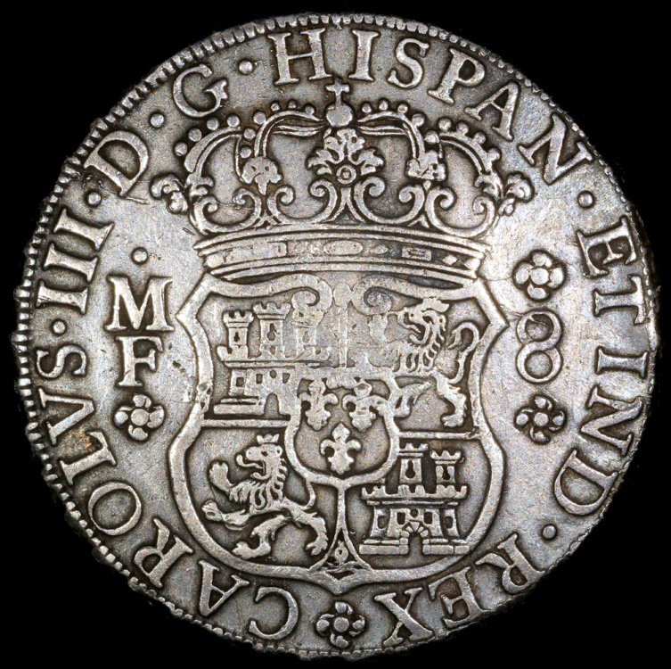 1763 MoMM Mexico 8 Real - Mexico City Mint - Charles III - XF