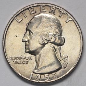 1953 P Washington Quarter - BU - Silver | Quarters
