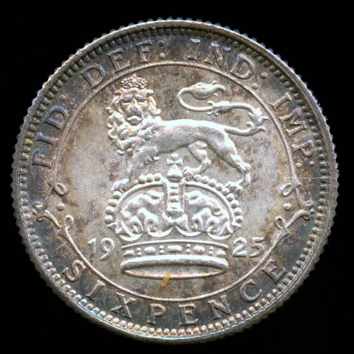 1925 Great Britain 6 Pence UNC | European Coins