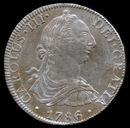 1786 Mo-FM Mexico 8 Reales (Carolus III) AU | North & Central American ...