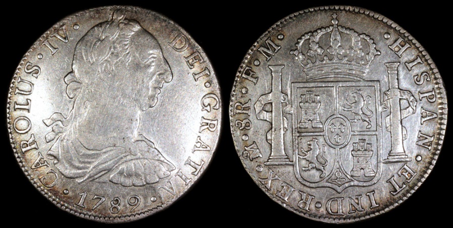 1789 MoFM Mexico 8 Real - Carolus IV -AU | North & Central American and ...
