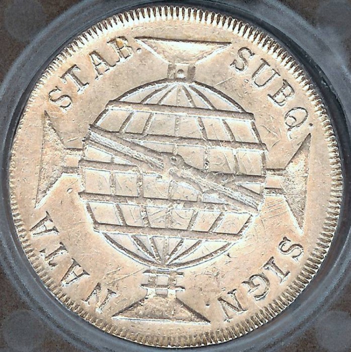 1816 R Brazil 960 Reis - Joao VI - SEGS AU50 | South American Coins