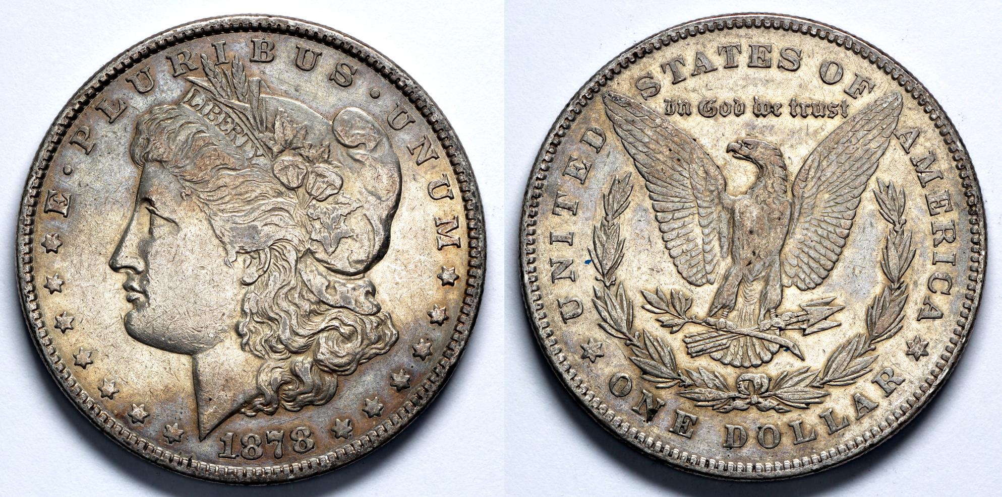 1878 P Morgan Dollar (7 TF) - AU - Silver | Dollars