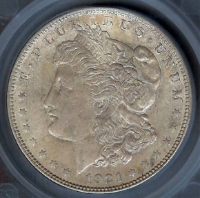 1921 Morgan Dollar (So-Called Zerbe Die) SEGS MS62 | Dollars