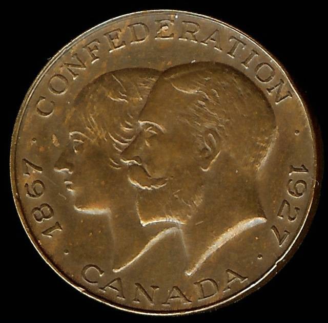 1927 Canada - Canadian Confederation Medal