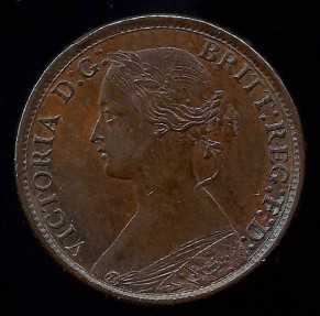 1866 Great Britain Farthing UNC | European Coins