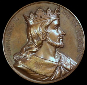 1840 France - Childeric II, King of Austrasia, of Neustria, of Burgundy ...