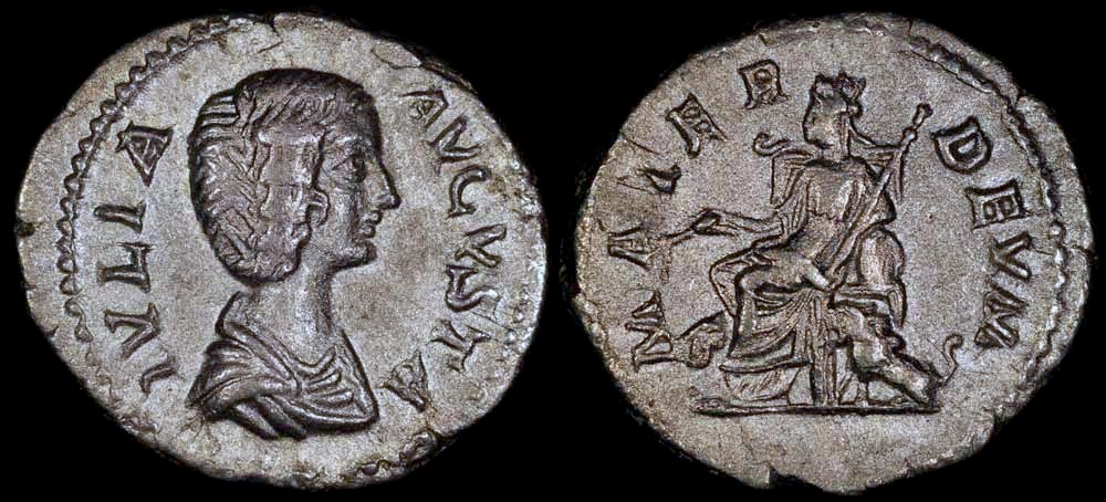 Julia Domna Denarius - MATER DEVM - Rome Mint | Roman Imperial Coins