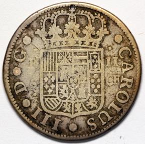 1770 CF Spain 2 Real - Carolus III - Sevilla Mint - Silver | European Coins