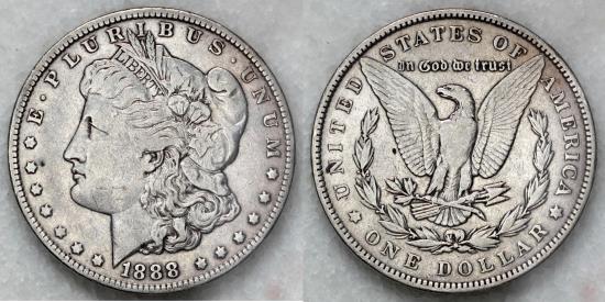 1888 Morgan Dollar - VF - Silver | Dollars