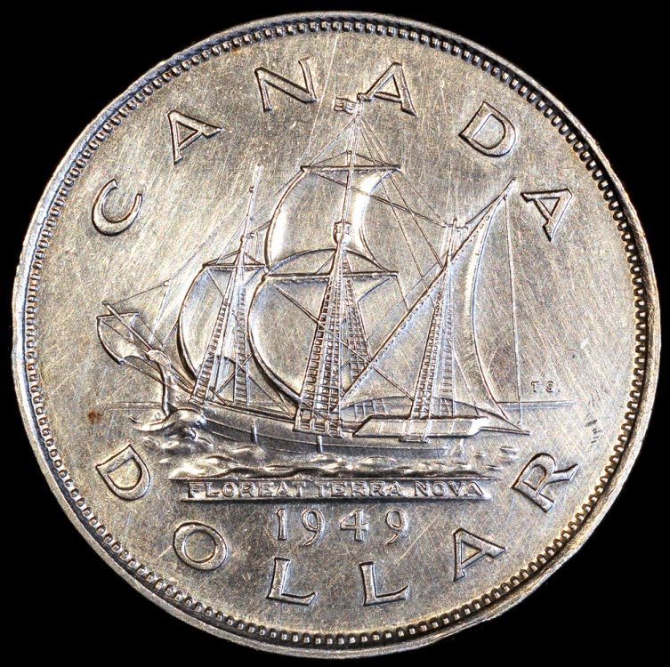1949 Canada 1 Dollar - George VI - Newfoundland - UNC | North & Central ...