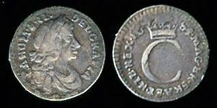 1684 Great Britain 1 Penny XF | European Coins