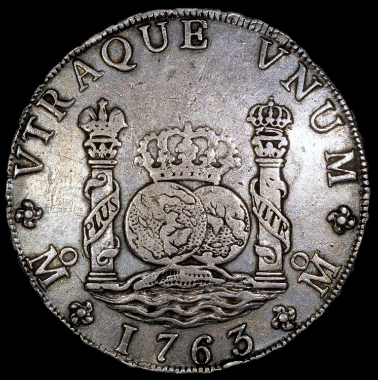1763 MoMM Mexico 8 Real - Mexico City Mint - Charles III - XF