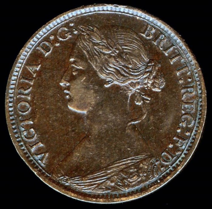 1869 Great Britain Farthing UNC | European Coins