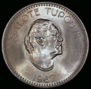 1967 Tonga 10 Senti - Salote Tupou III - BU | Australian & Oceanian Coins