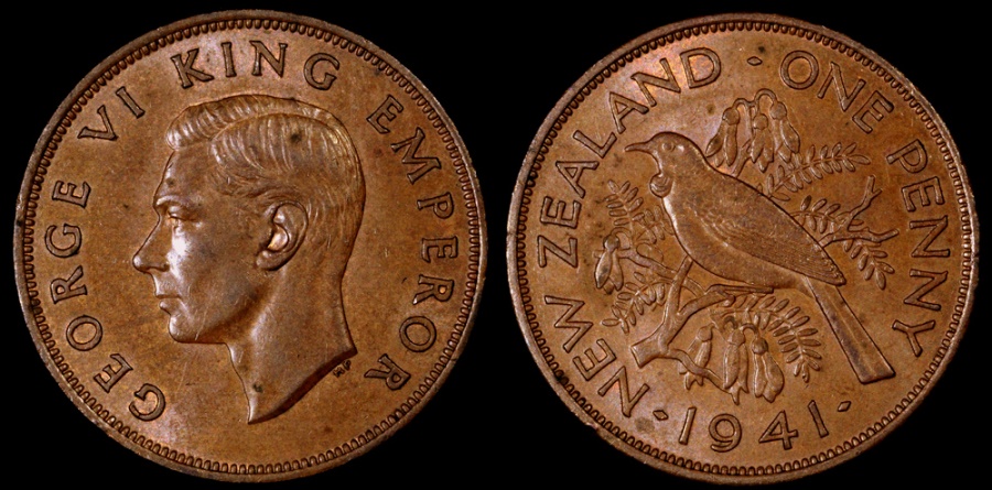 1941 New Zealand 1 Penny AU | Australian & Oceanian Coins