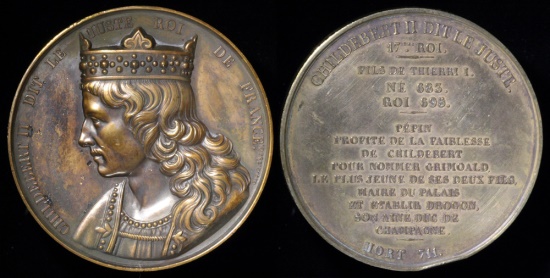 1840 France - Childebert II, Merovingian king of Austrasia and Burgundy ...