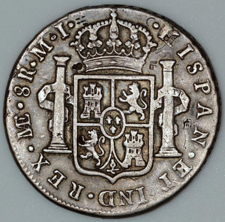 1785 LIMAE MI Peru 8 Reales - Carolus III - XF | South American Coins