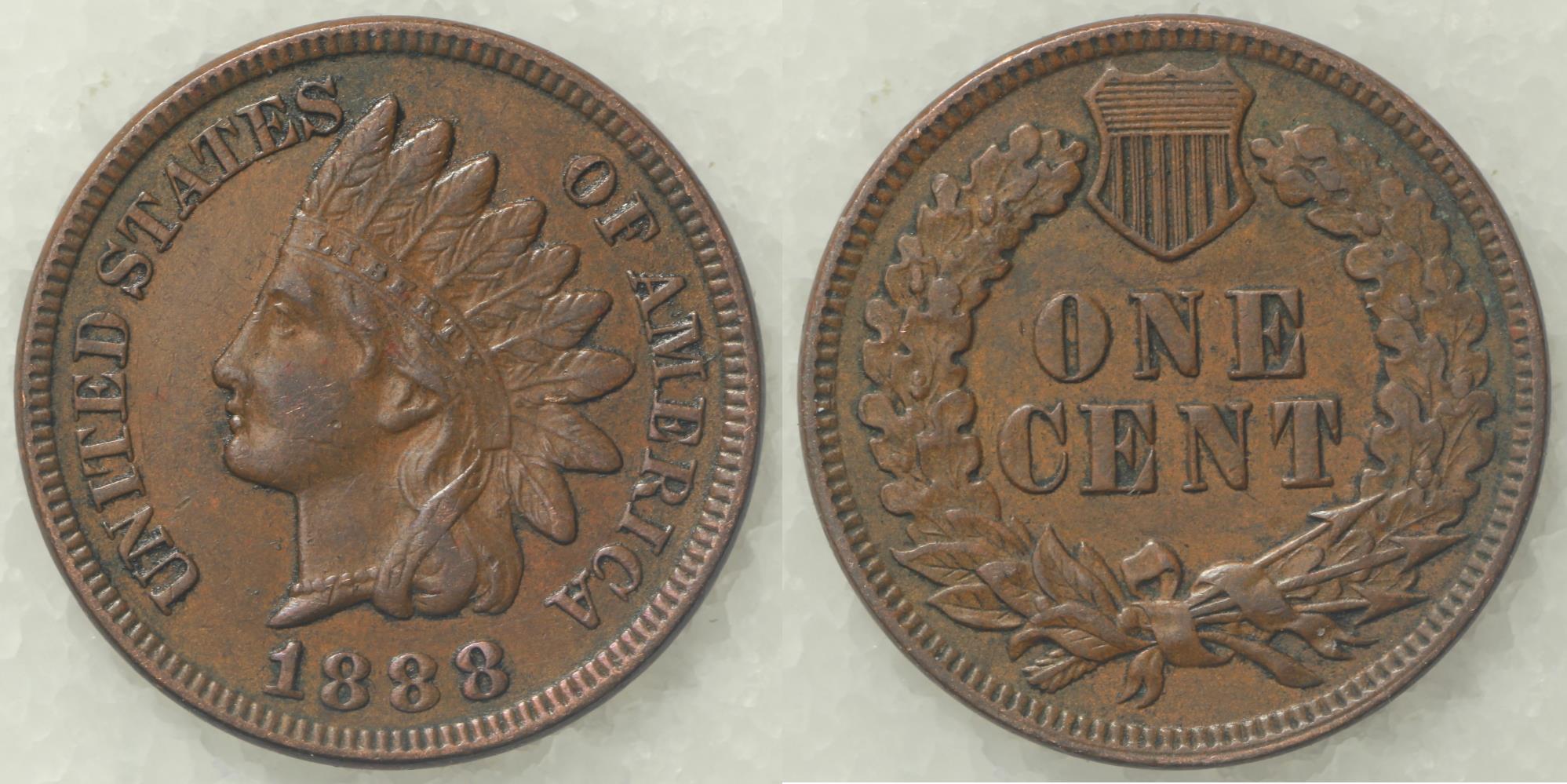 1888 Indian Head Cent - AU | Small Cents