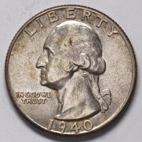 1940 P Washington Quarter - AU - Silver | Quarters