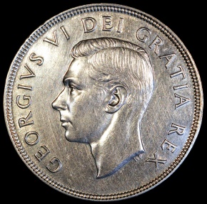 1949 Canada 1 Dollar - George VI - Newfoundland - UNC | North & Central ...