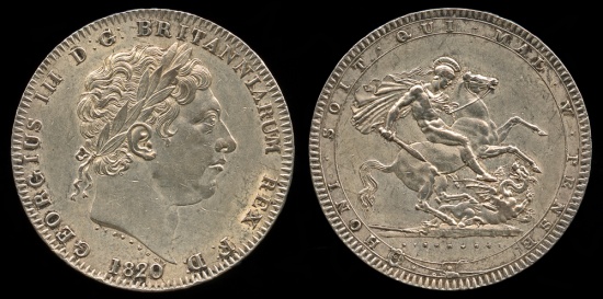 1820 LX Great Britain Crown - George III - UNC | European Coins