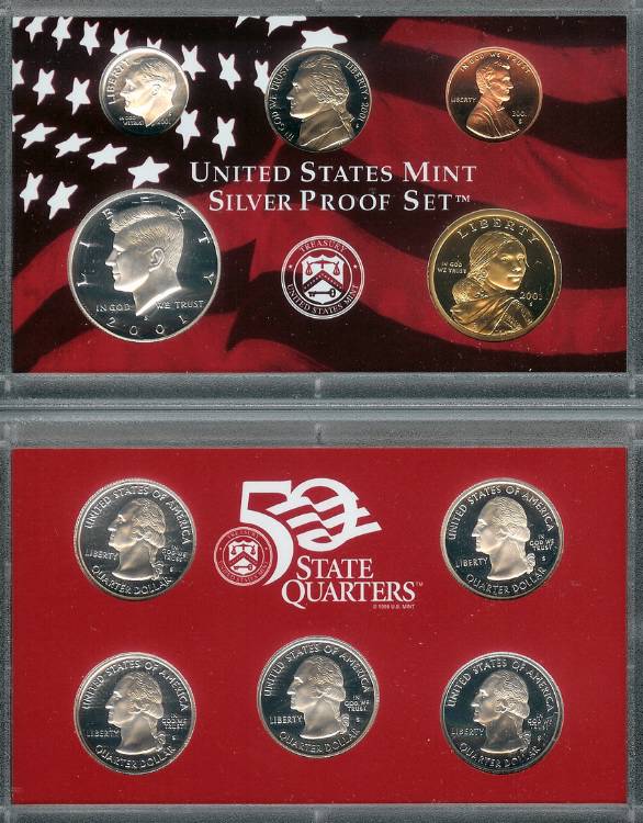 2001 Silver US Proof Set | Proof Sets and Mint Sets