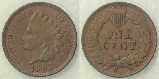 1903 Indian Head Cent - VF | Small Cents