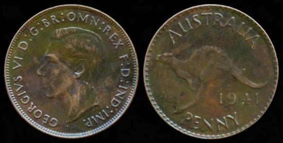 1941 M Australia 1 Penny XF | Australian & Oceanian Coins