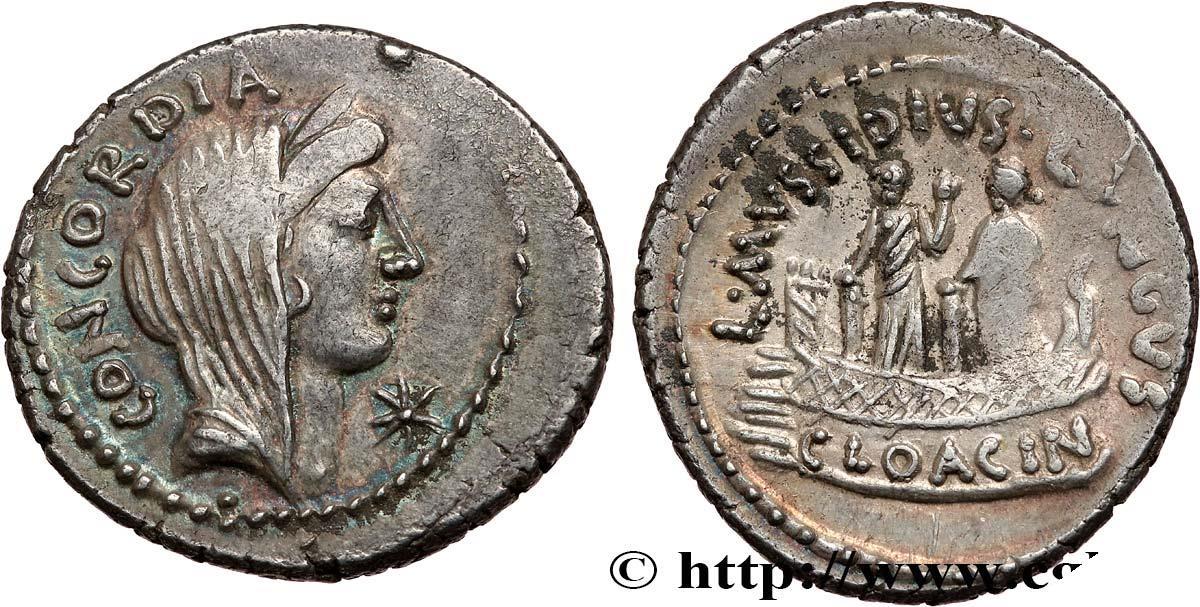 MUSSIDIA Rome 42 AC. (20mm, 3,75g, 9h) | Roman Republican Coins