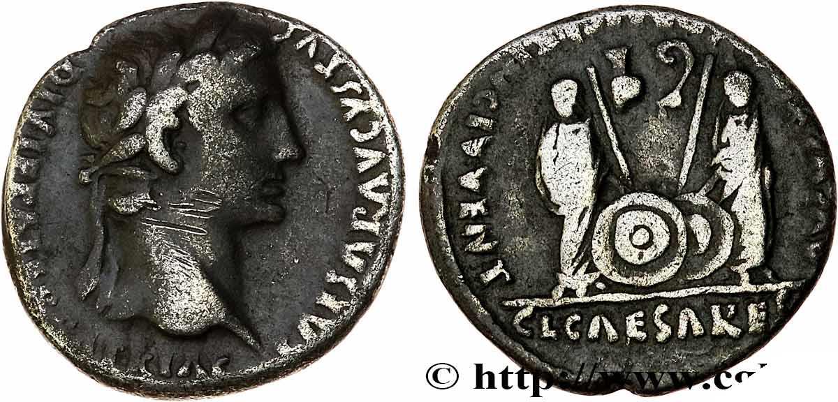 AUGUSTUS, CAIUS and LUCIUS Lyon 2 AC. - AD. 12 (17,5mm, 3,64g, 6h)