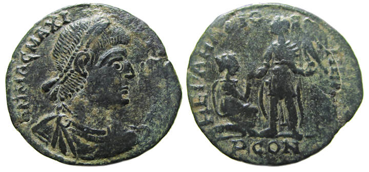 Magnus Maximus Ae Centenionalis : REPARATIO REIPVB | Roman Imperial Coins