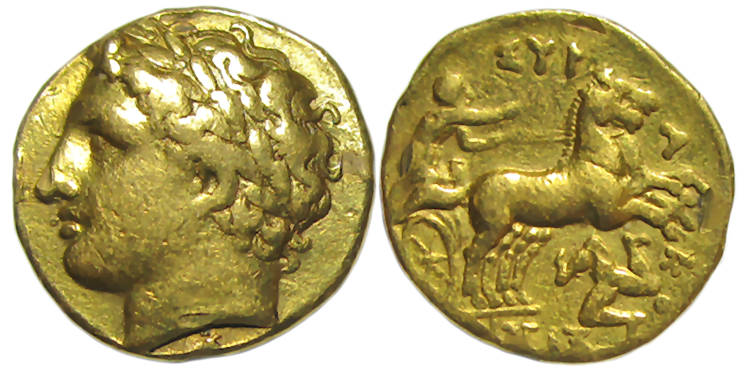 Agathokles : Syracuse Sicily, AV Drachm (hemistater) : Apollo ...