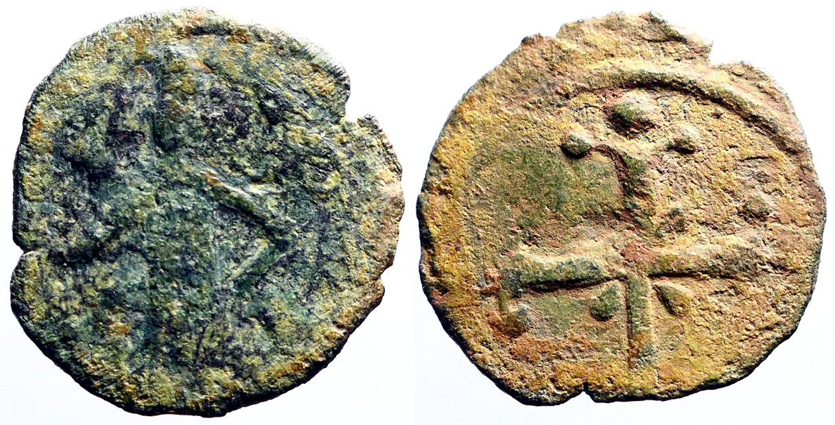 Crusaders. Baldwin II AE20 Follis. Edessa | Byzantine Coins