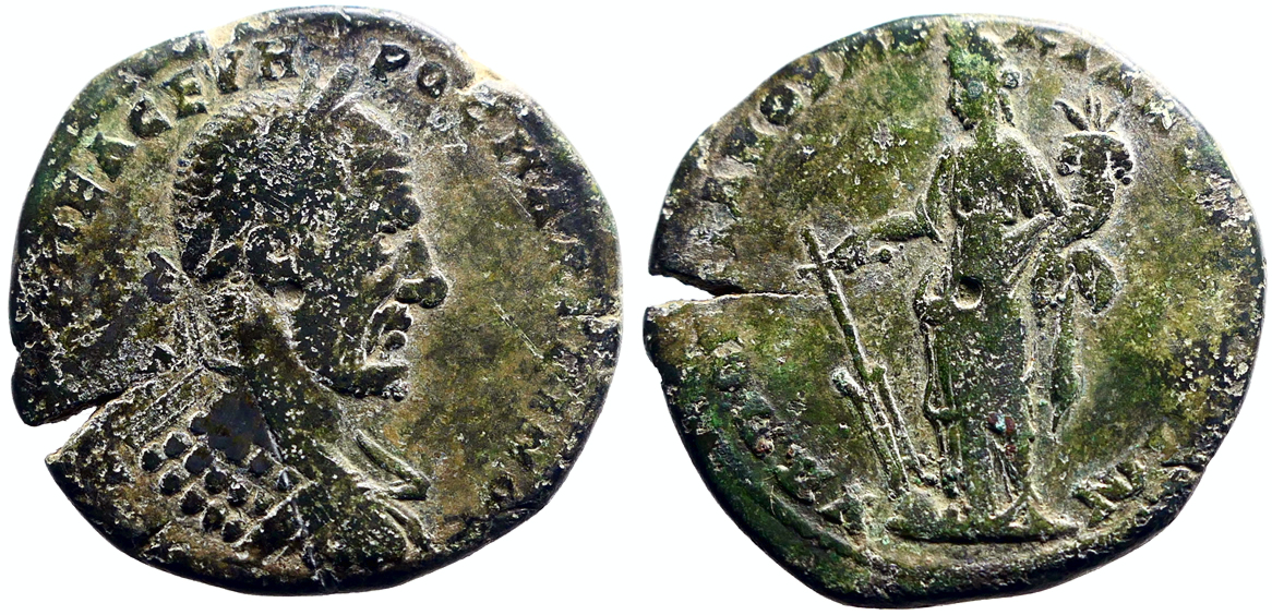 Macrinus AE27 Moesia Inferior, Marcianopolis. Tyche | Roman Imperial Coins