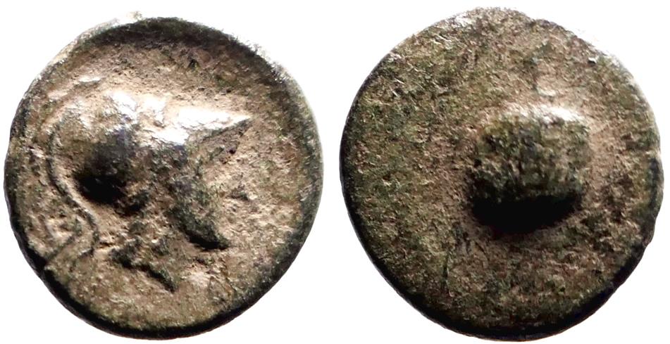 Pamphylia, Side AE13 Athena / Pomegranate | Greek Coins