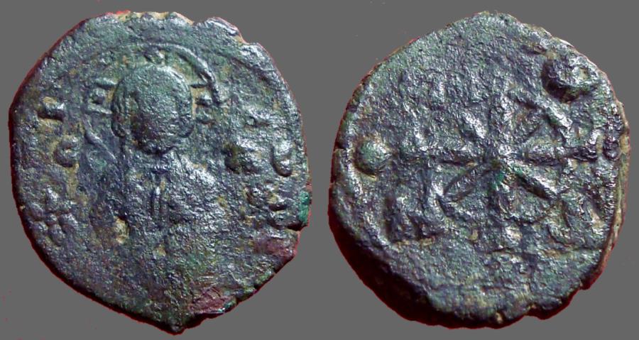Alexius I follis, Bust of Christ facing / Virgin Orans | Byzantine Coins