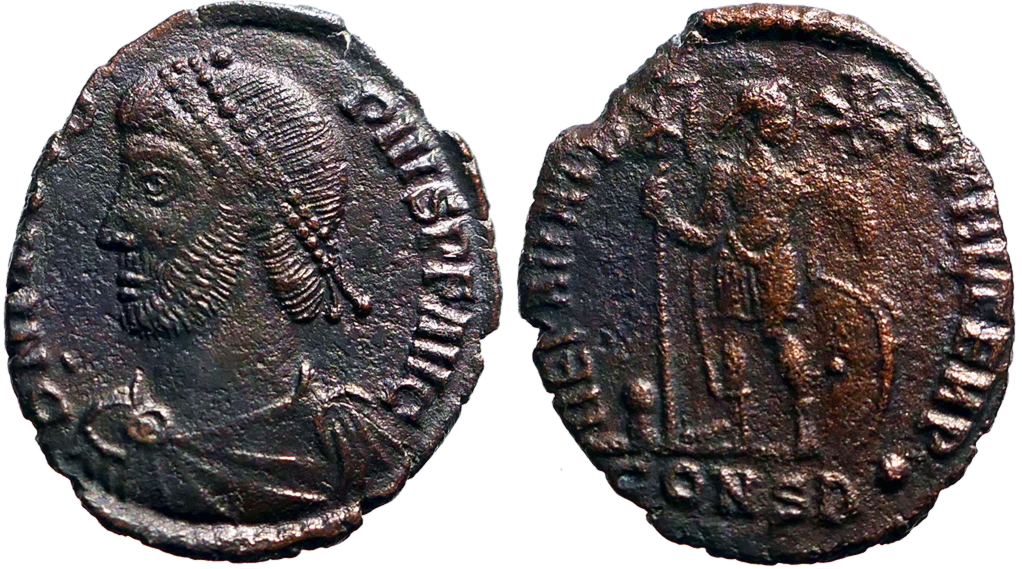 Procopius AE20 Follis. Constantinople. | Roman Imperial Coins