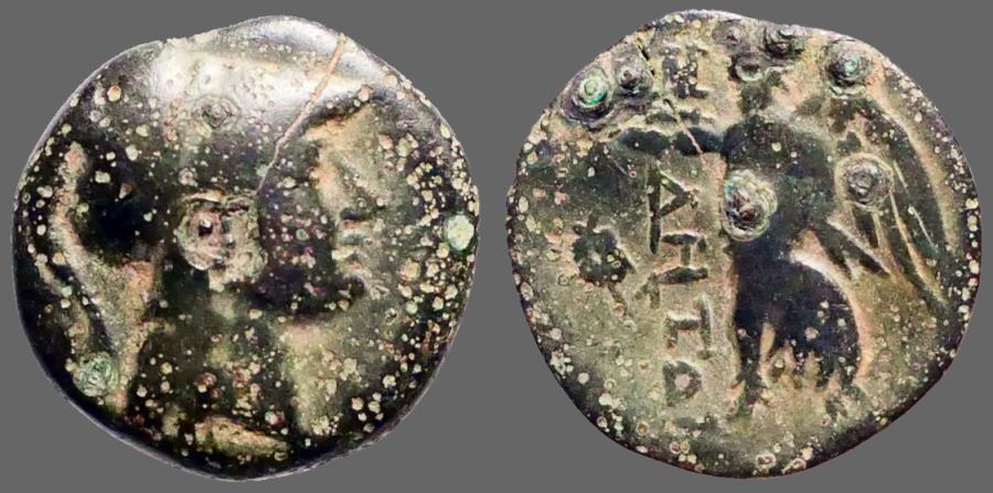 Pamphylia. Side AE13 Athena / Nike | Greek Coins