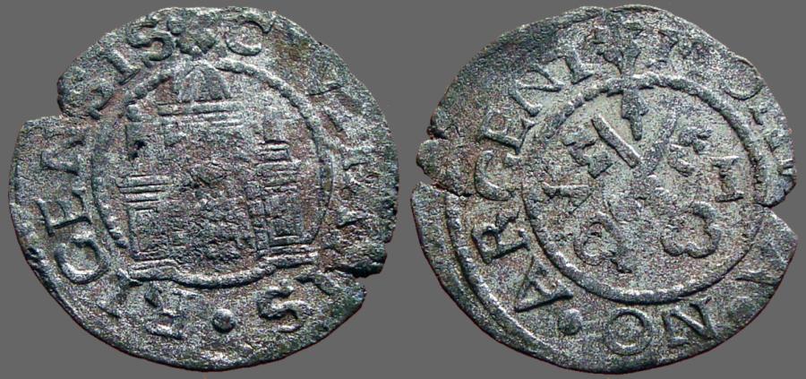 Latvia, Riga AR18 Schilling City Gateway / Coat of Arms w. crossed keys ...