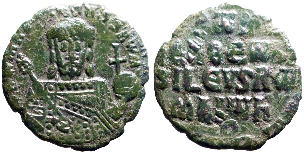 Constantine VII & Romanus I AE24 Follis | Byzantine Coins