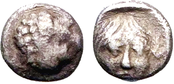 Satraps of Caria Hekatomnos AR5 Tetartemorion. Mylasa | Greek Coins