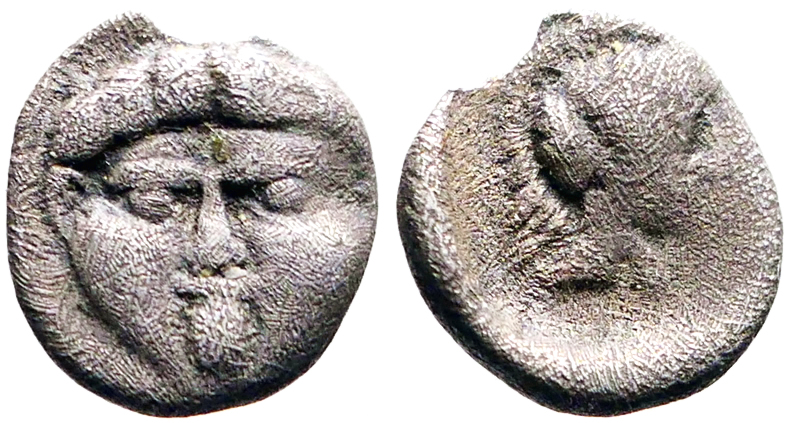 Pisidia, Selge AR10.5 Obol Gorgoneion / Athena | Greek Coins