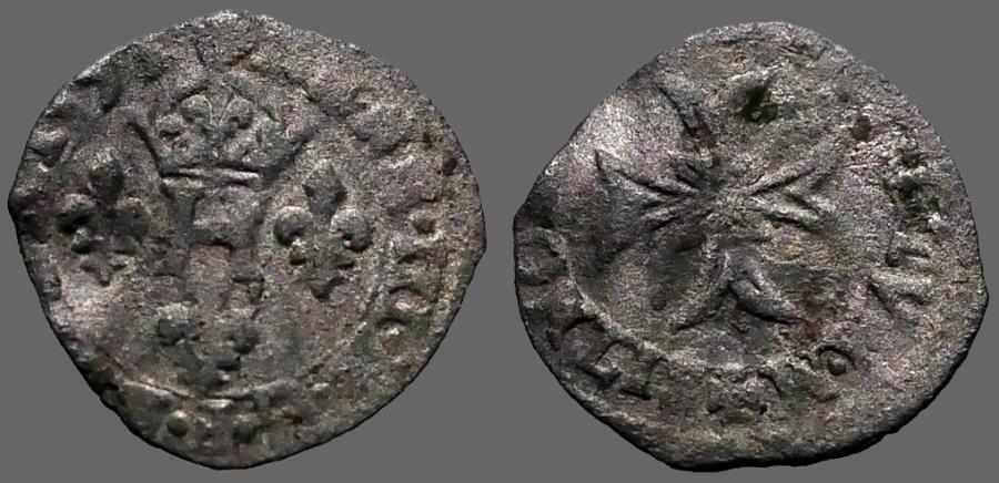 France, Dombes. Henry II de Montpensier AE17 Billon Liard. 1592-1608.