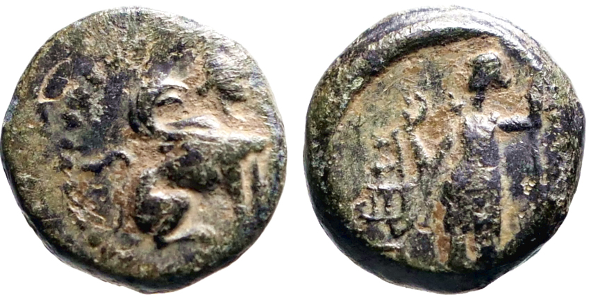 Pamphylia, Perge AE11 Sphinx / Artemis | Greek Coins