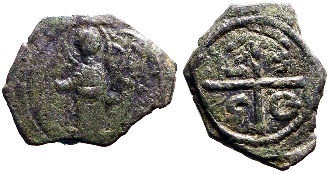 Crusaders, Antioch. Tancred AE23x18 Follis. St. Peter | Byzantine Coins